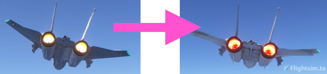 DC Designs F-14 Afterburner Color Replacement Texture F14 V1 for ...