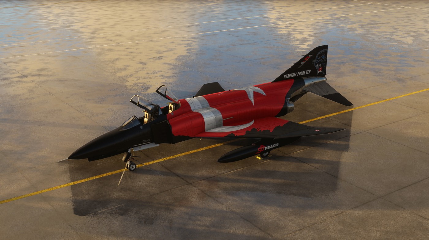 DC Designs F-4E - TUAF "50 Years" (8K) 对于 Microsoft Flight Simulator | MSFS