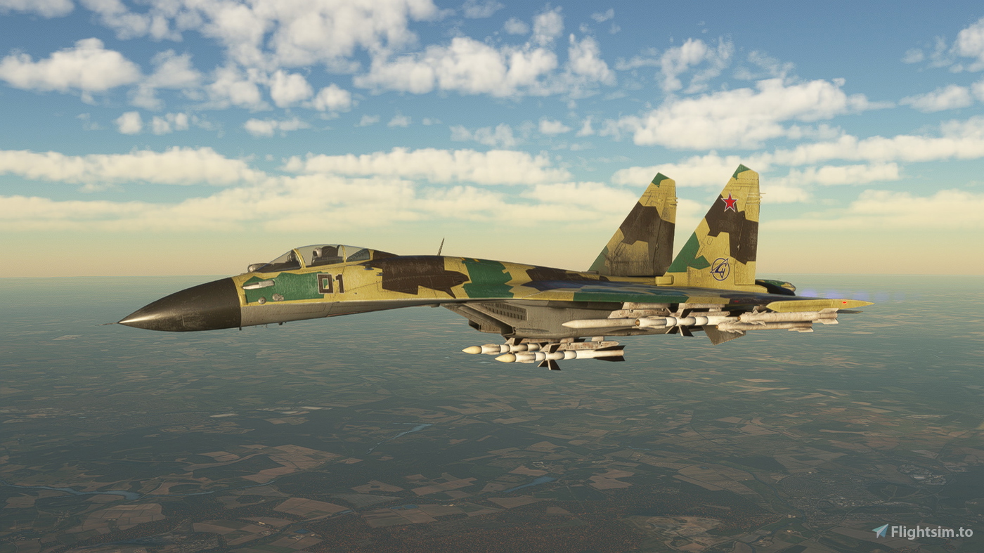 DC Designs SU-27 Flanker "Splinter Camo" for Microsoft Flight Simulator ...