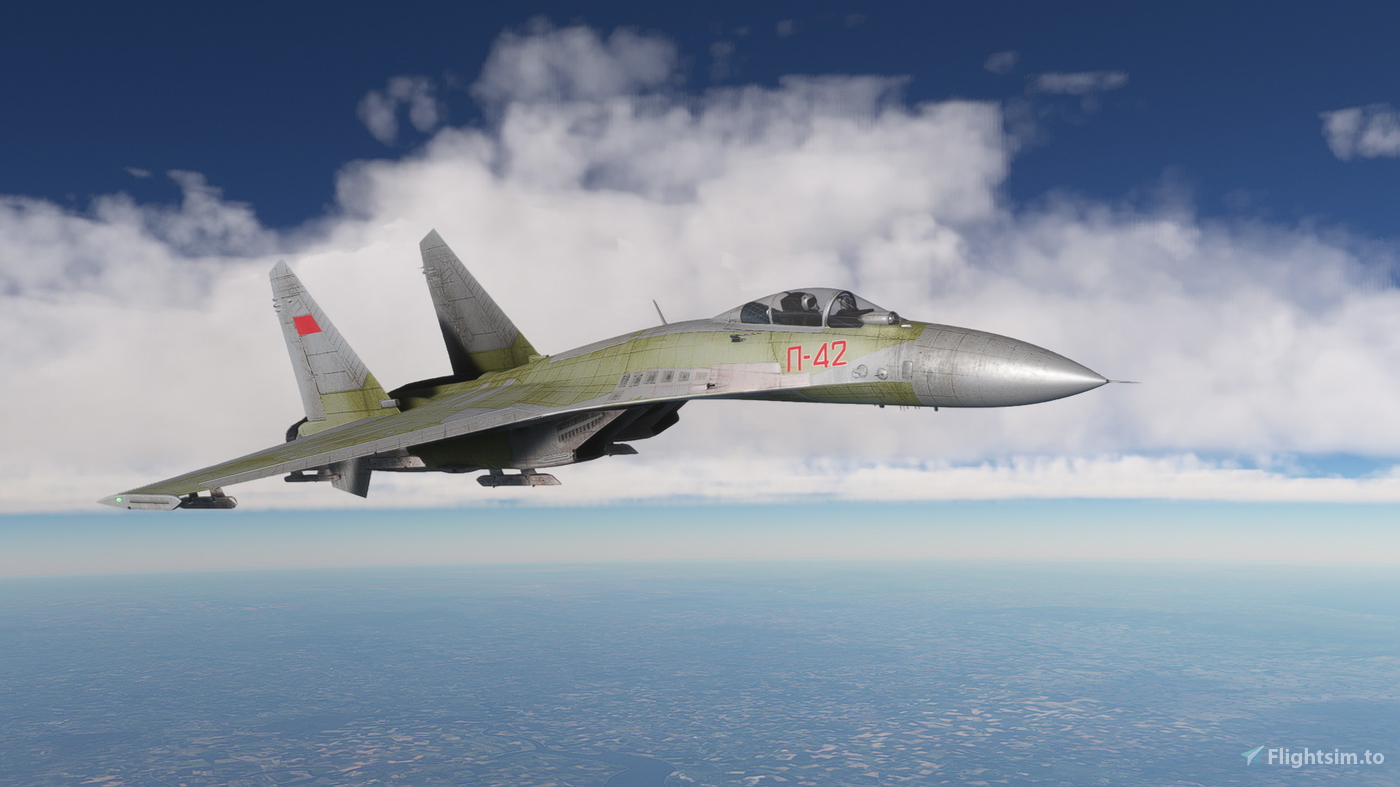 DC Designs Sukhoi P-42 Streak Flanker for Microsoft Flight Simulator | MSFS