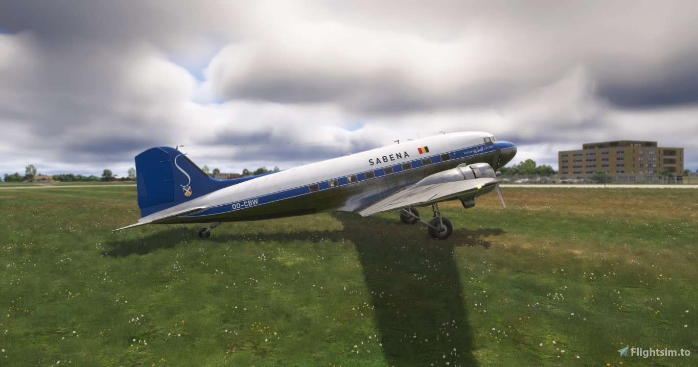 DC3 Livery Request Sabena OO-CBW for MSFS2024 only for Microsoft Flight Simulator | MSFS
