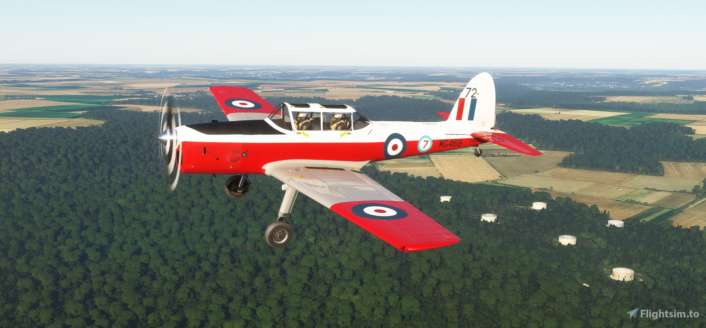 De Havilland Canada DHC-1 Chipmunk F-AZKE for Microsoft Flight Simulator | MSFS