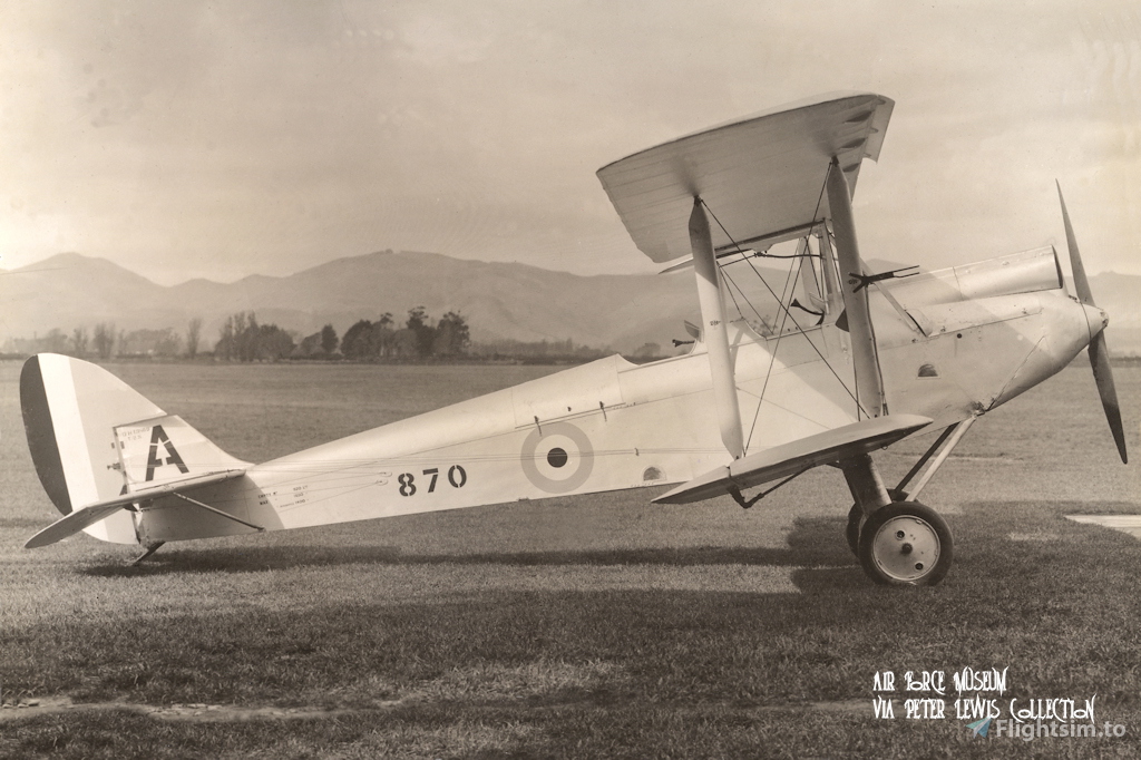 de Havilland DH-60 Gipsy Moth New Zealand Air Force #870 for Microsoft ...