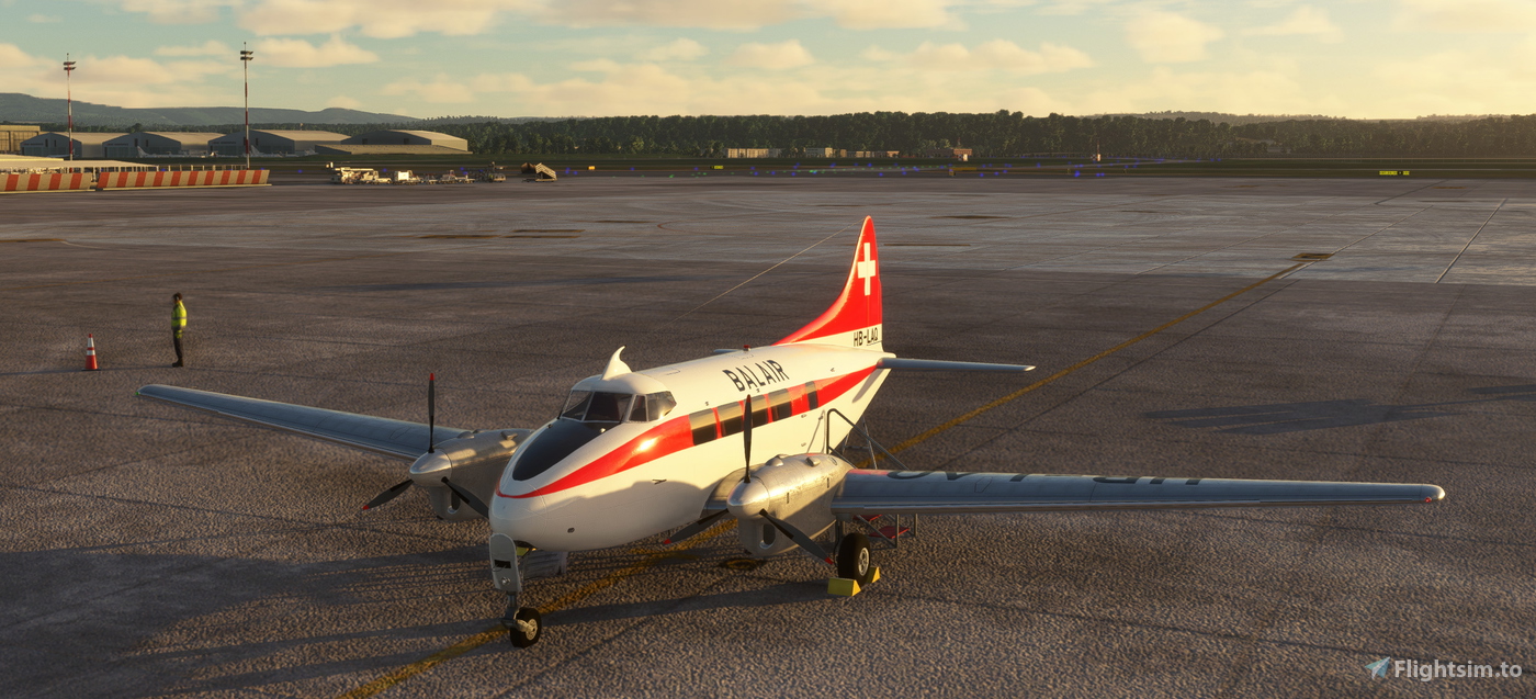 deHavilland DH.104 Dove HB-LAQ for Microsoft Flight Simulator | MSFS