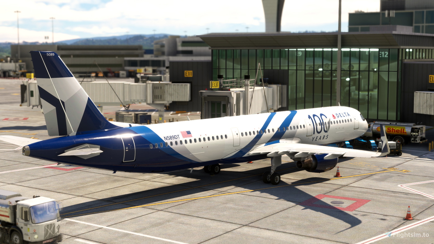 Delta "100 Years" | N589DT | Fenix A321 CFM SL | 4K per Microsoft Flight Simulator | MSFS