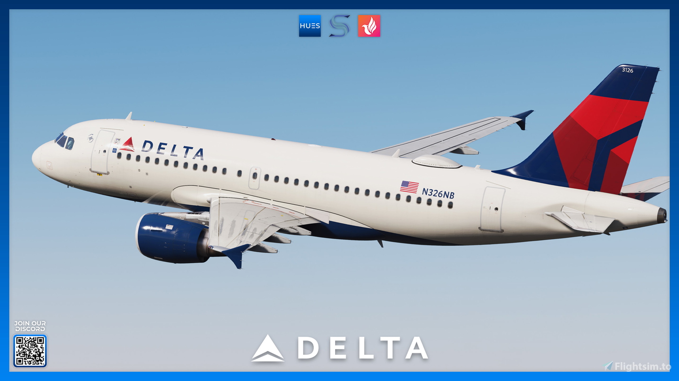 Delta Air Lines Livery Pack | Fenix A319 | 8K & 4K 对于 Microsoft Flight ...