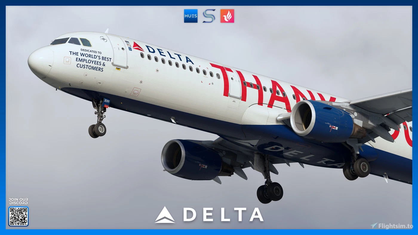 Delta Air Lines Livery Pack | Fenix A321 | 8K & 4K for Microsoft Flight ...