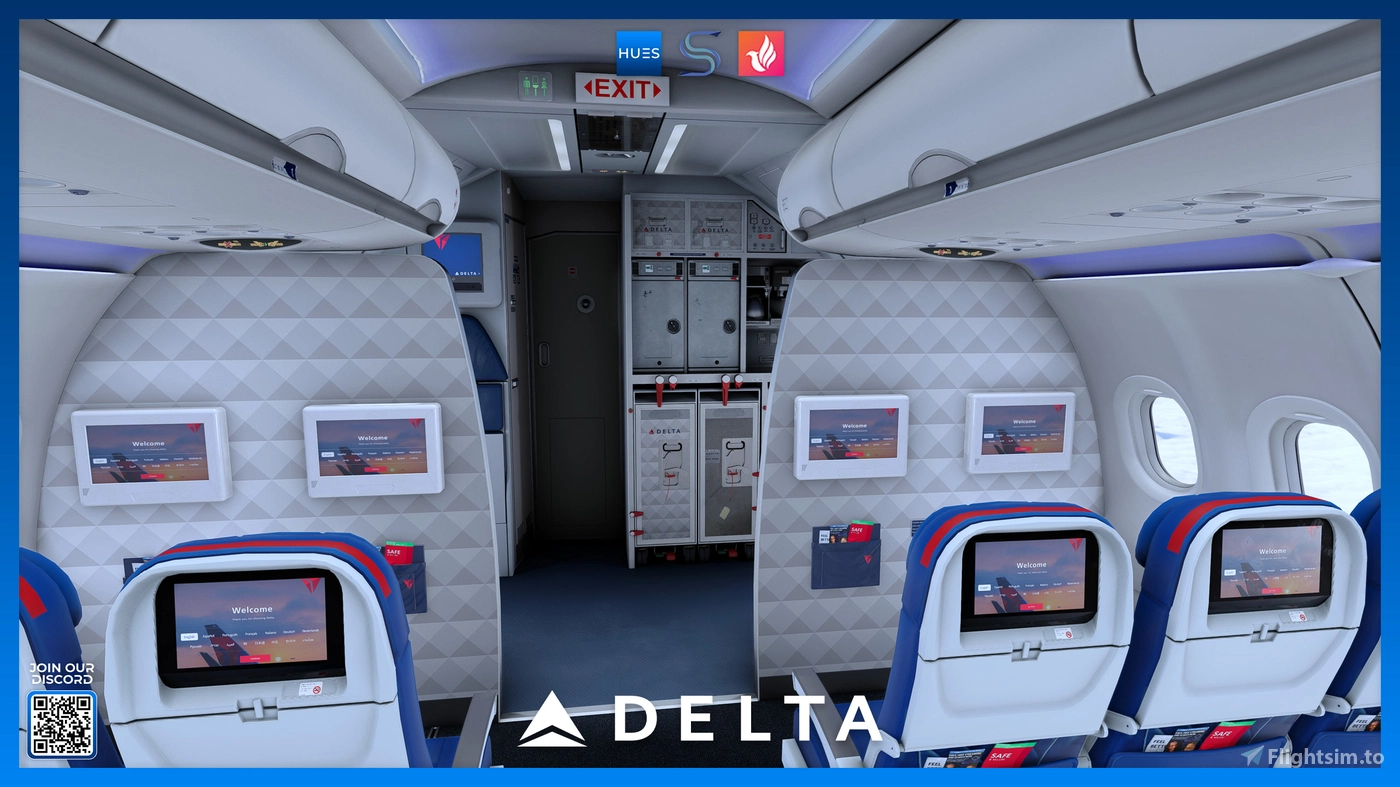 Delta Air Lines Livery Pack | Fenix A321 | 8K & 4K for Microsoft Flight ...