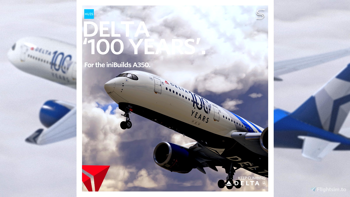 Threads - Delta Air Lines N527DN '100 Years' w/ Cabin | iniBuilds A350 ...