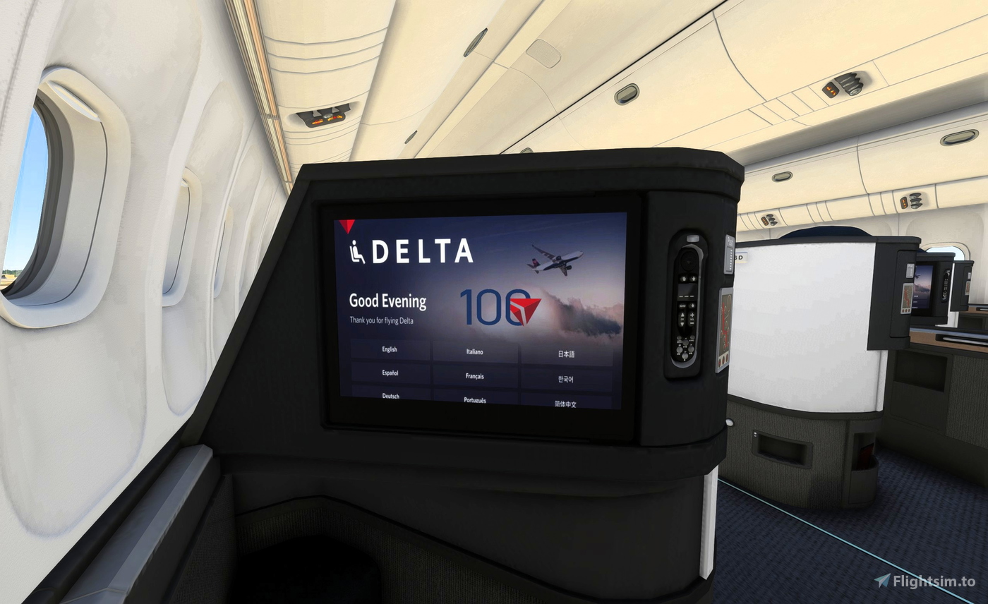 Delta Airlines 100th Anniversary 777-200LR for Microsoft Flight ...