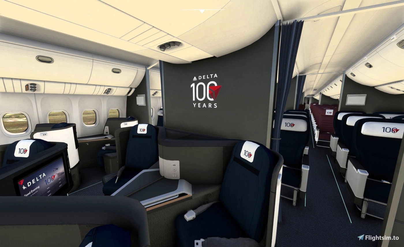 Delta Airlines 100th Anniversary 777-200LR for Microsoft Flight ...