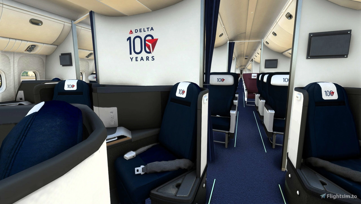 Delta Airlines 100th Anniversary 777-300ER for Microsoft Flight ...
