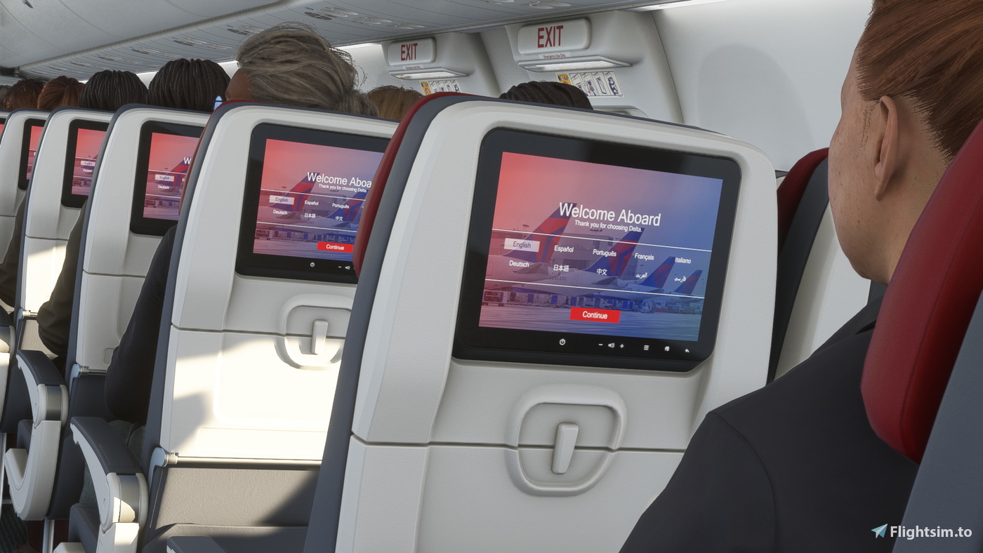 Delta Airlines N378DA Asobo Boeing 737 MAX 8 - 8K dla Microsoft Flight ...