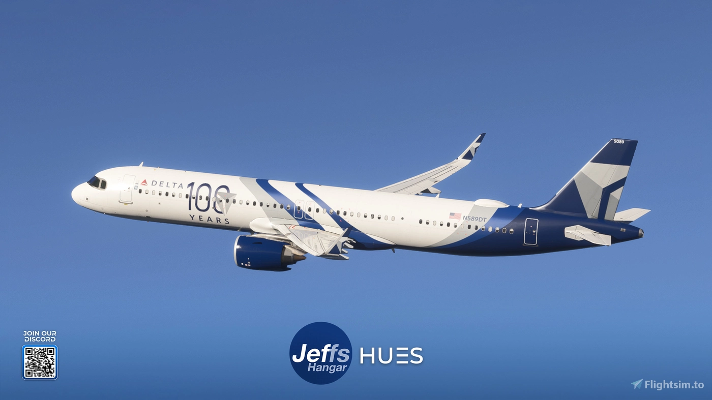 Delta Airlines N589DT "100 Years" | iniBuilds A321LR | 8K w/cabin for ...