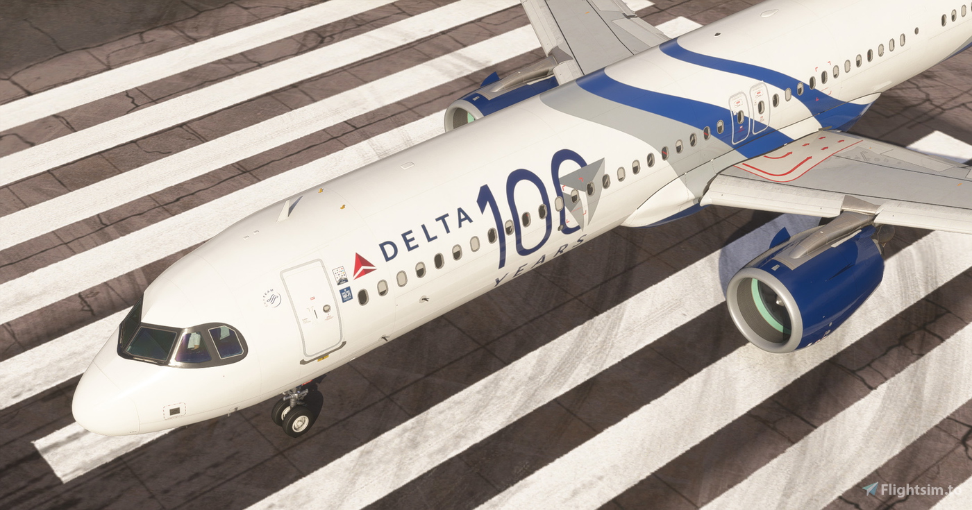 Delta Airlines N589DT "100 Years" | iniBuilds A321LR | 8K w/cabin for ...