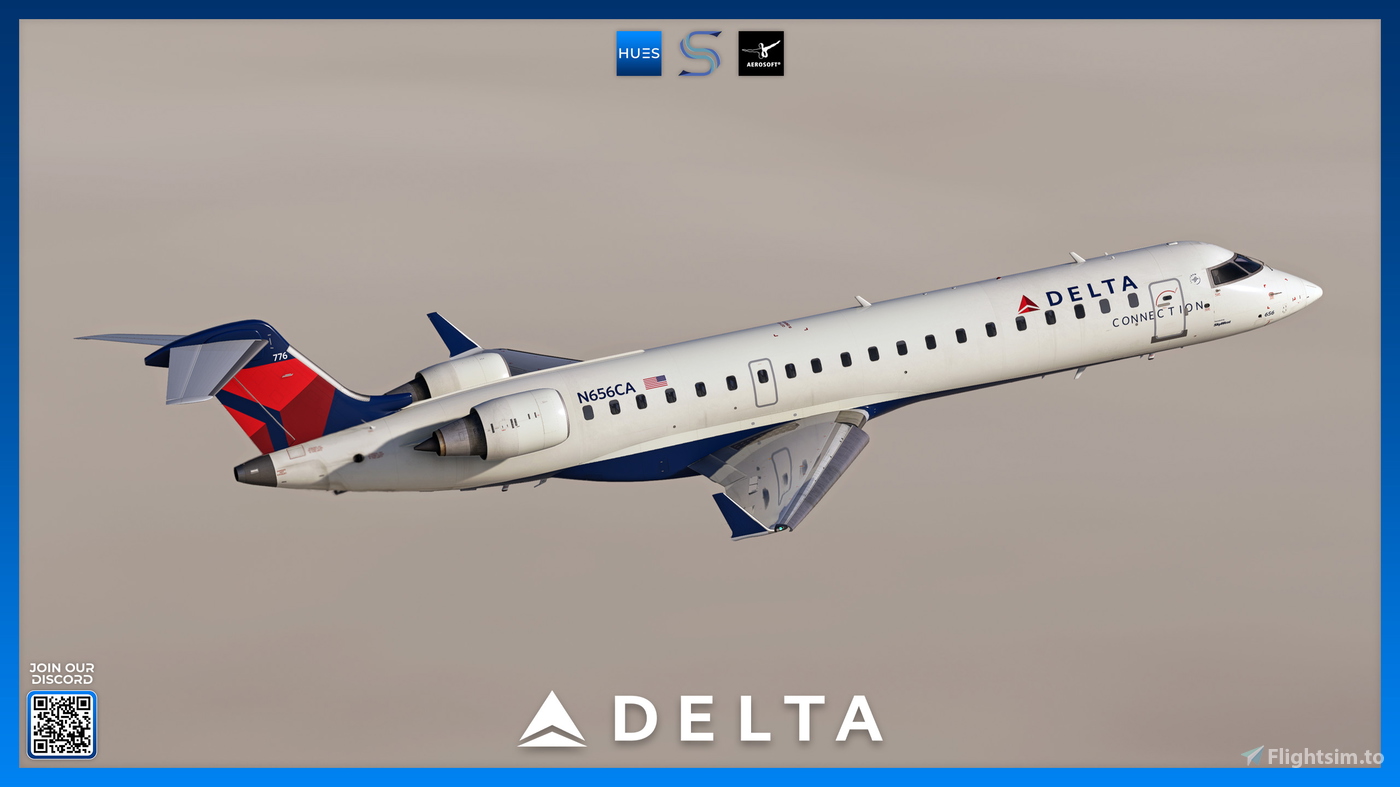 Delta Connection Livery Pack | Aerosoft CRJ 550 & 700 V2 | 4K für ...