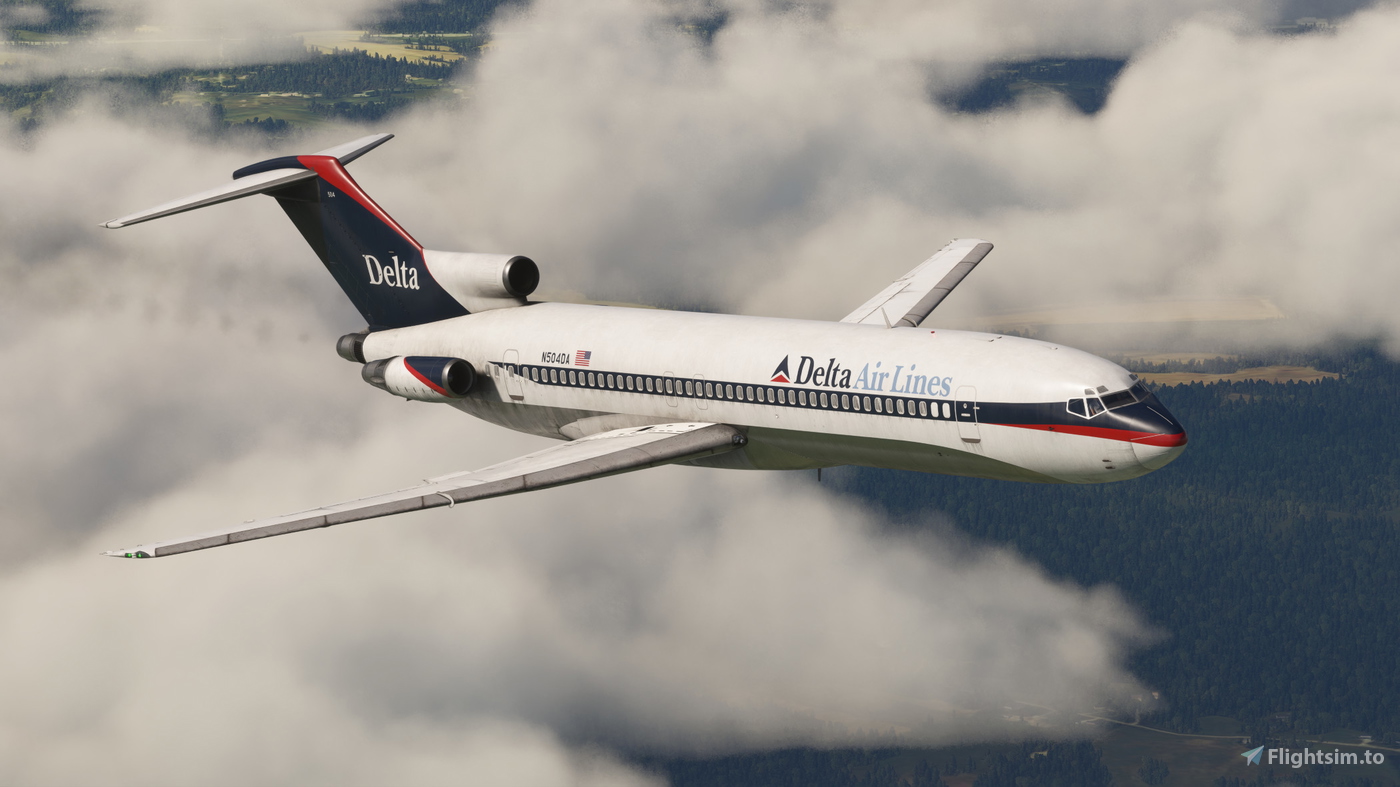 Delta (Ron Allen / Interim Colors - N504DA) - FlightSim Studio 727-200 ...