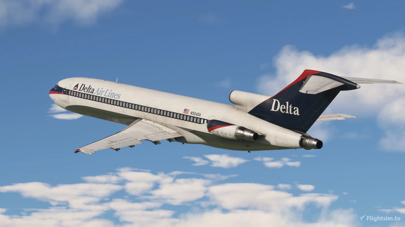 Delta (Ron Allen / Interim Colors - N504DA) - FlightSim Studio 727-200 ...