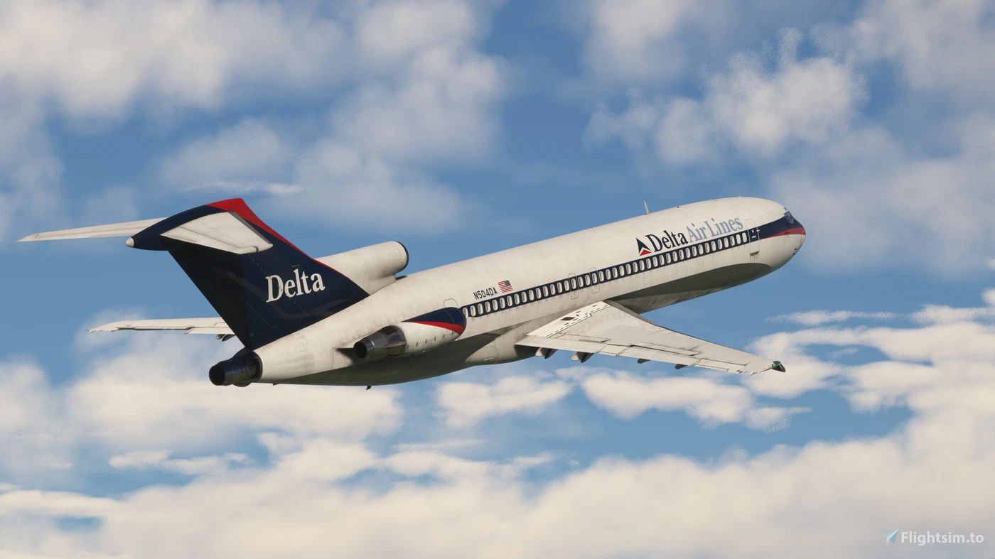 Delta (Ron Allen / Interim Colors - N504DA) - FlightSim Studio 727-200 ...