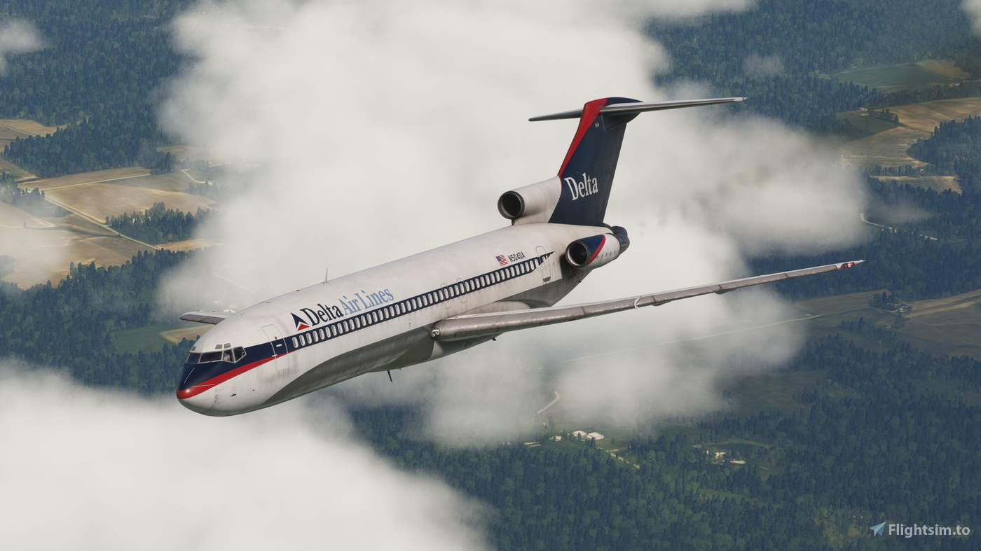 Delta (Ron Allen / Interim Colors - N504DA) - FlightSim Studio 727-200 ...