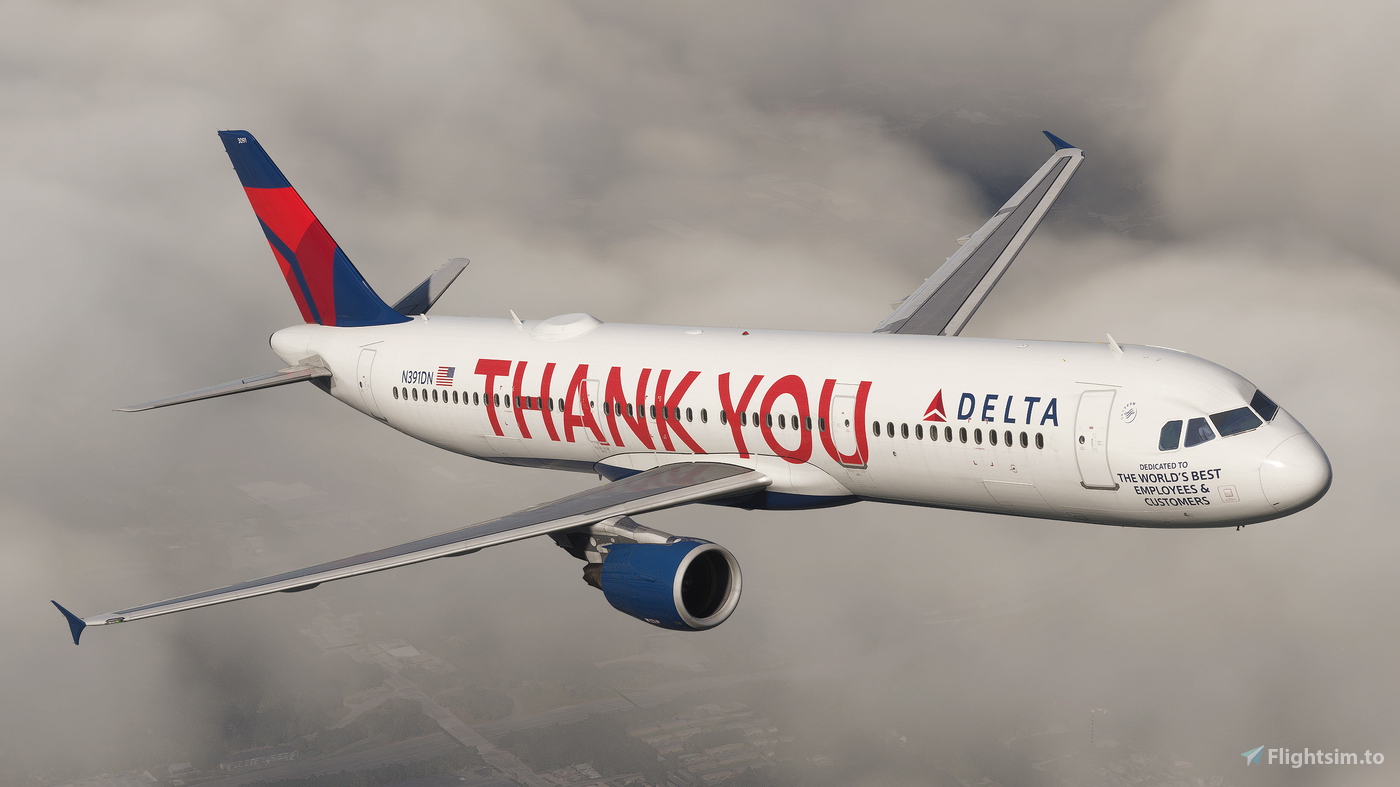 Delta "Thank You" ("Fictional") - Fenix A321 for Microsoft Flight ...