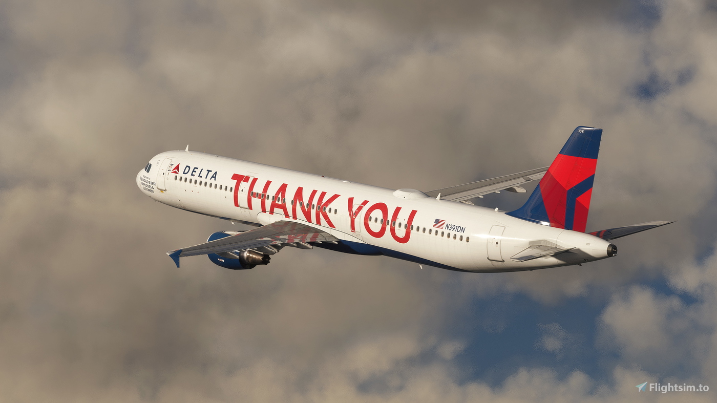 Delta "Thank You" ("Fictional") - Fenix A321 for Microsoft Flight ...