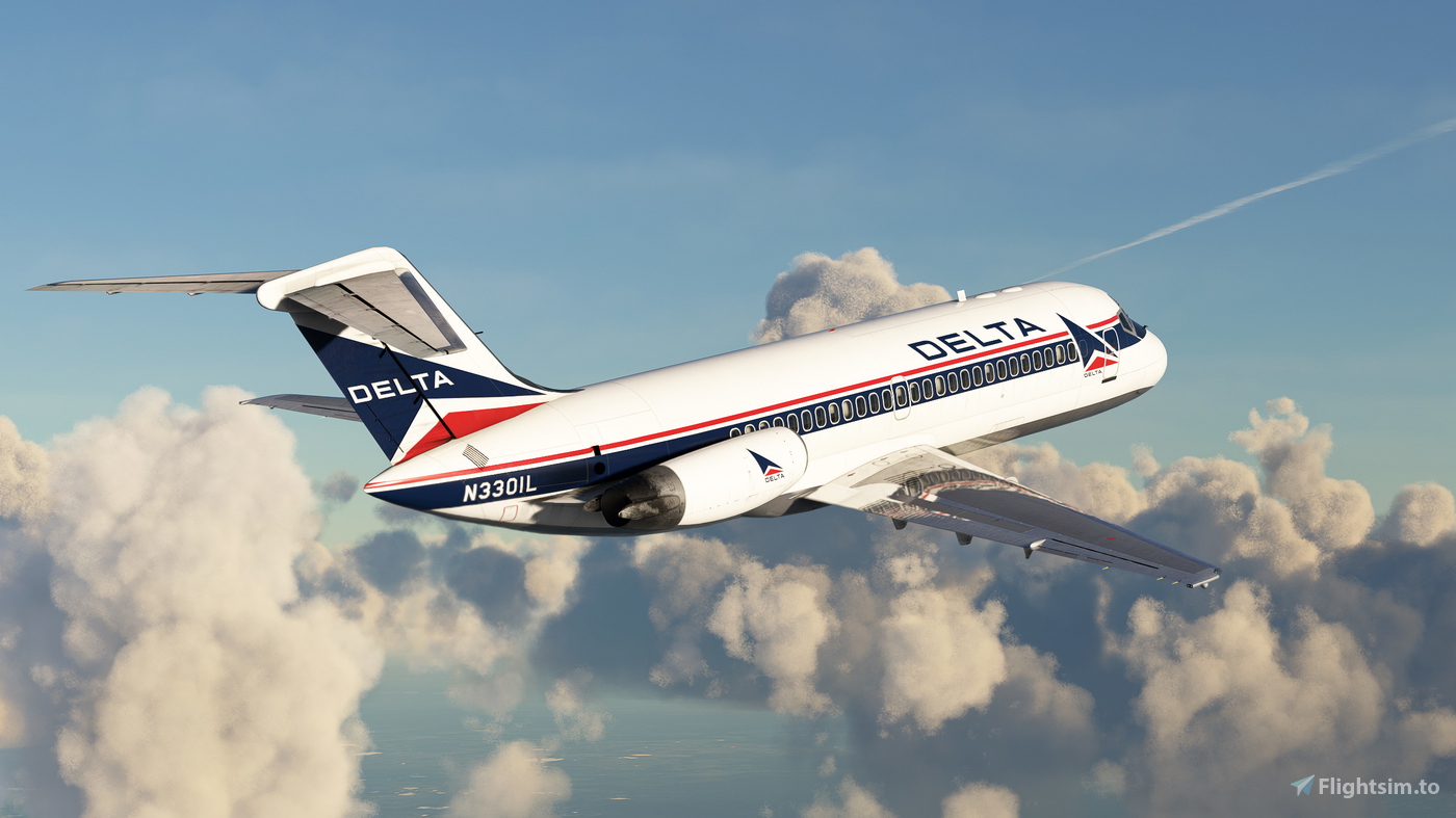 Delta (Widget - N3301L) - SkySimulations DC-9-10 for Microsoft Flight ...