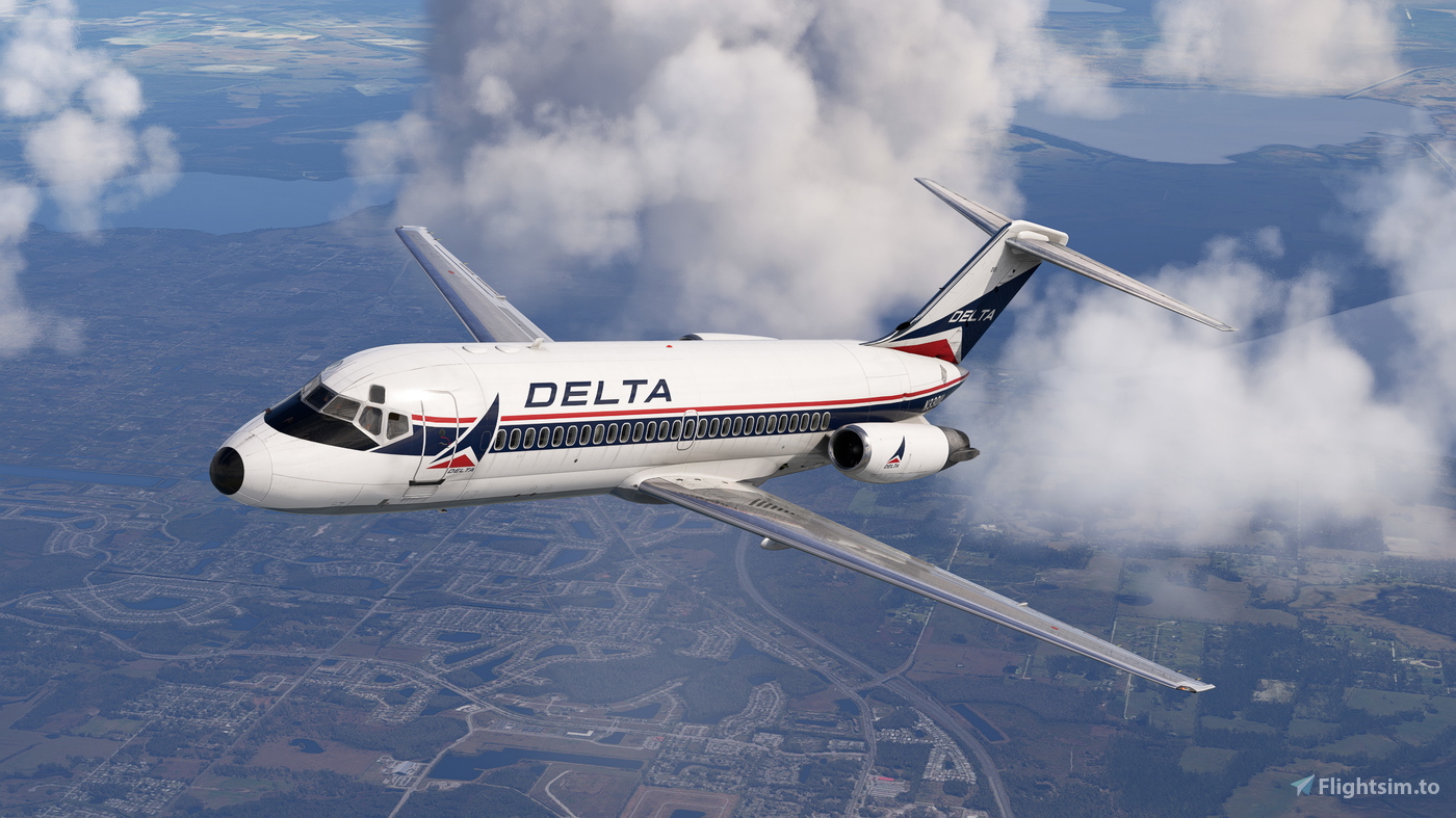 Delta (Widget - N3301L) - SkySimulations DC-9-10 for Microsoft Flight ...