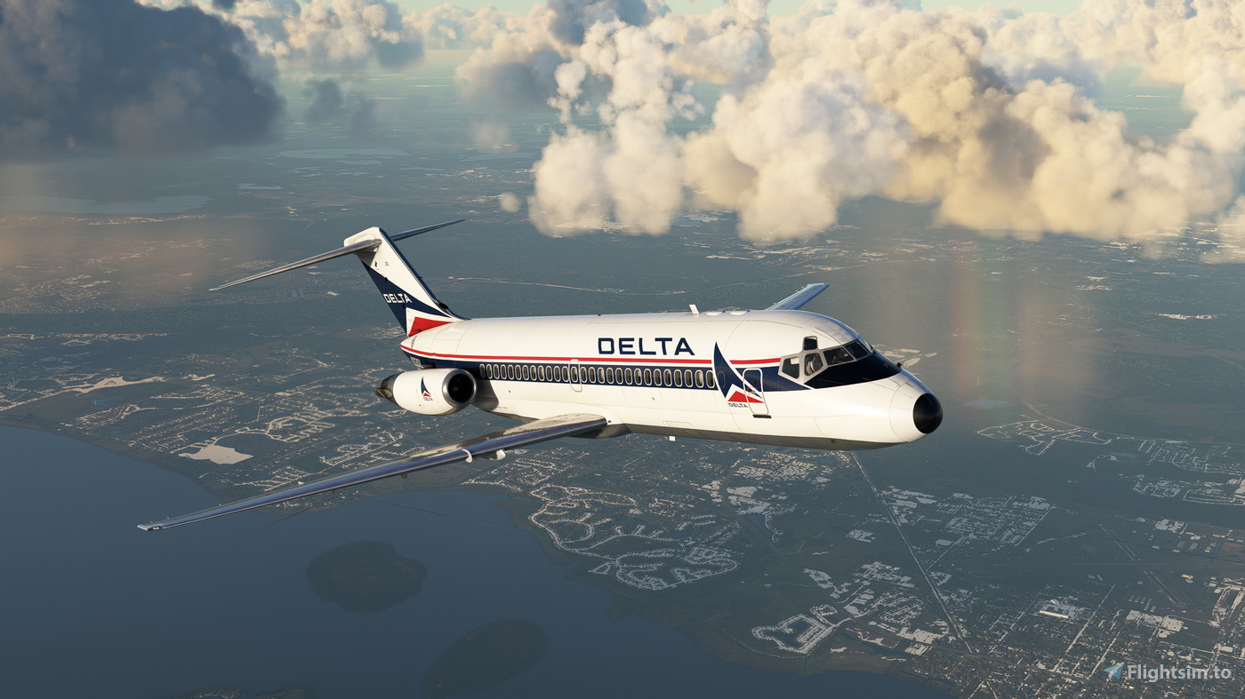 Delta (Widget - N3301L) - SkySimulations DC-9-10 对于 Microsoft Flight ...
