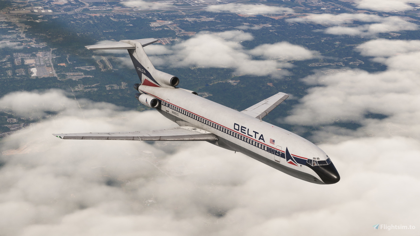 Delta (Widget - N8892Z) - FlightSim Studio 727-200 PAX for Microsoft ...