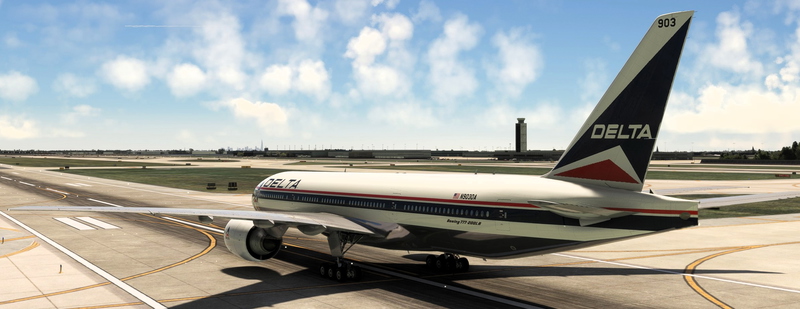 Delta Widget 777-200LR (Fictional) for Microsoft Flight Simulator | MSFS