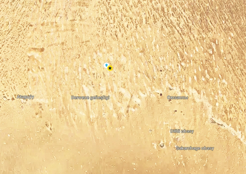 Derweze crater (Scenery & POI) for Microsoft Flight Simulator | MSFS