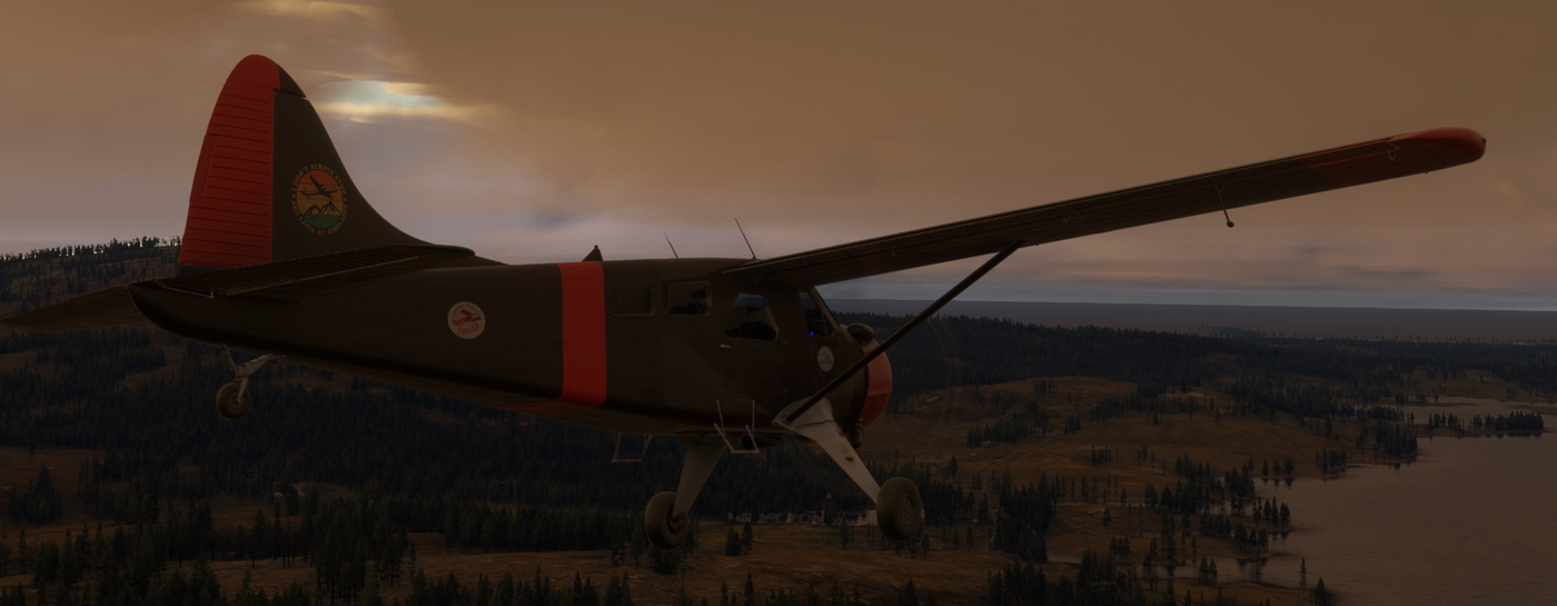 DHC2 Beaver brown & red 24 "FlyMe" & "Clòbhar" for Microsoft Flight ...
