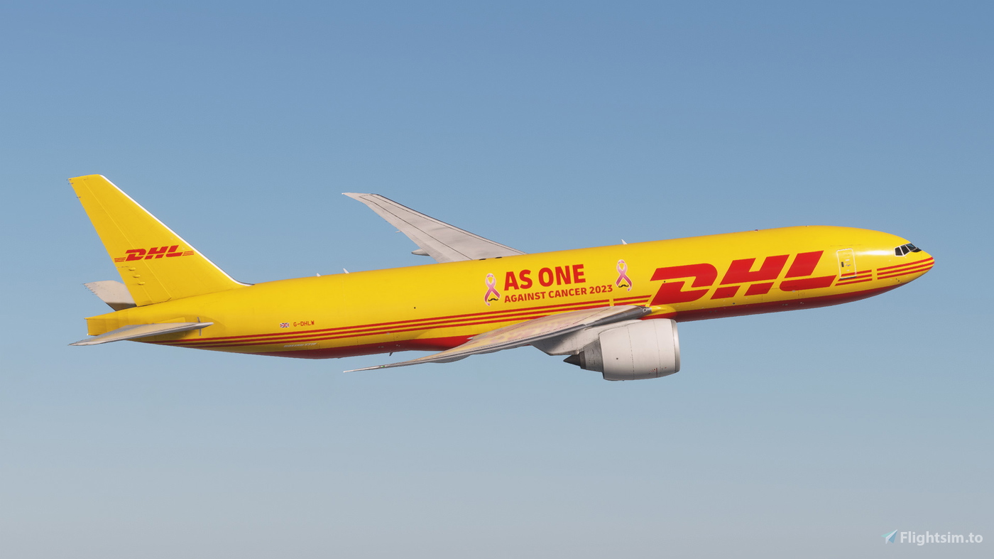 DHL UK (Pack) - PMDG 777-F for Microsoft Flight Simulator | MSFS