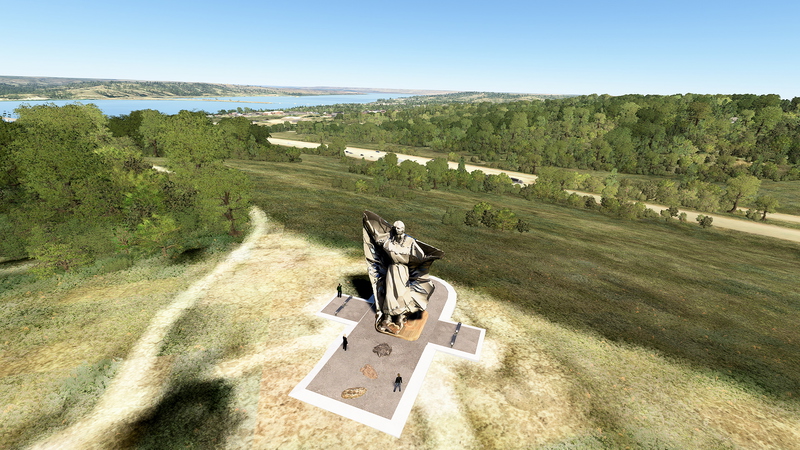 Dignity of Earth and Sky Statue in South Dakota for Microsoft Flight ...