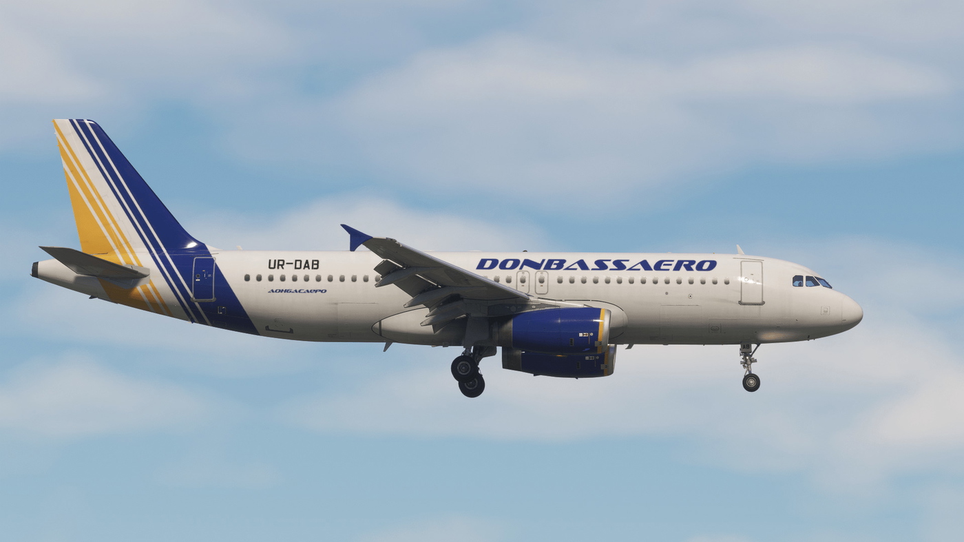Donbassaero | UR-DAB | Fenix A320 V2 | 8K Textures | CRT/without CRT ...