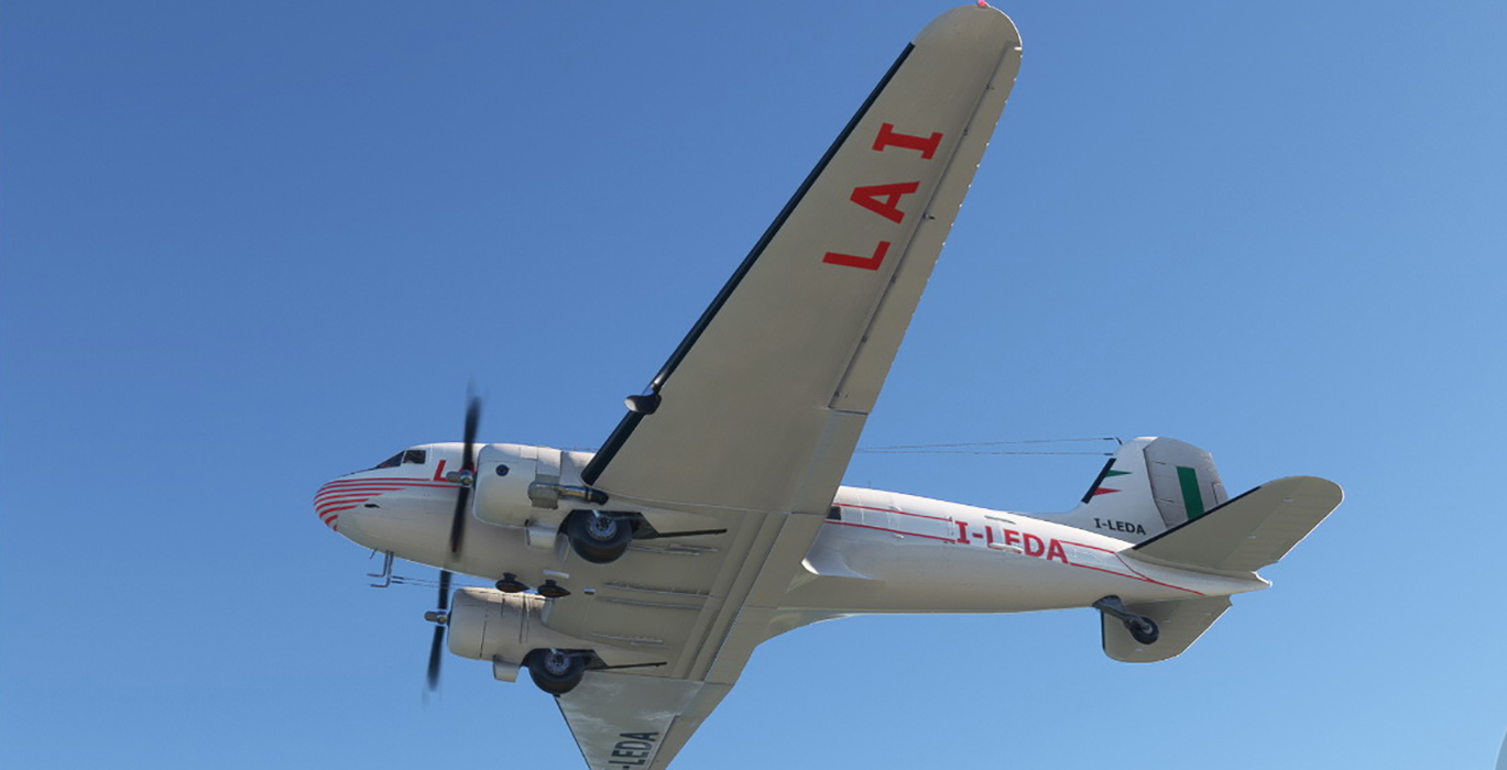 Douglas DC-3 Linee Aeree Italiane-LAI (I-LEDA) for Microsoft Flight ...