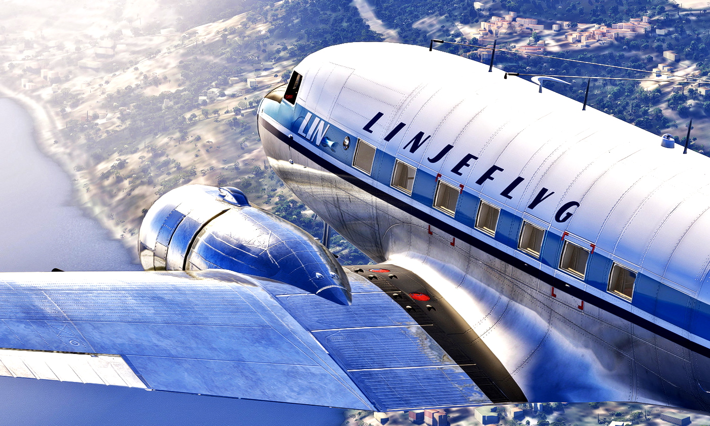 Douglas DC-3 - Linjeflyg for Microsoft Flight Simulator | Feed