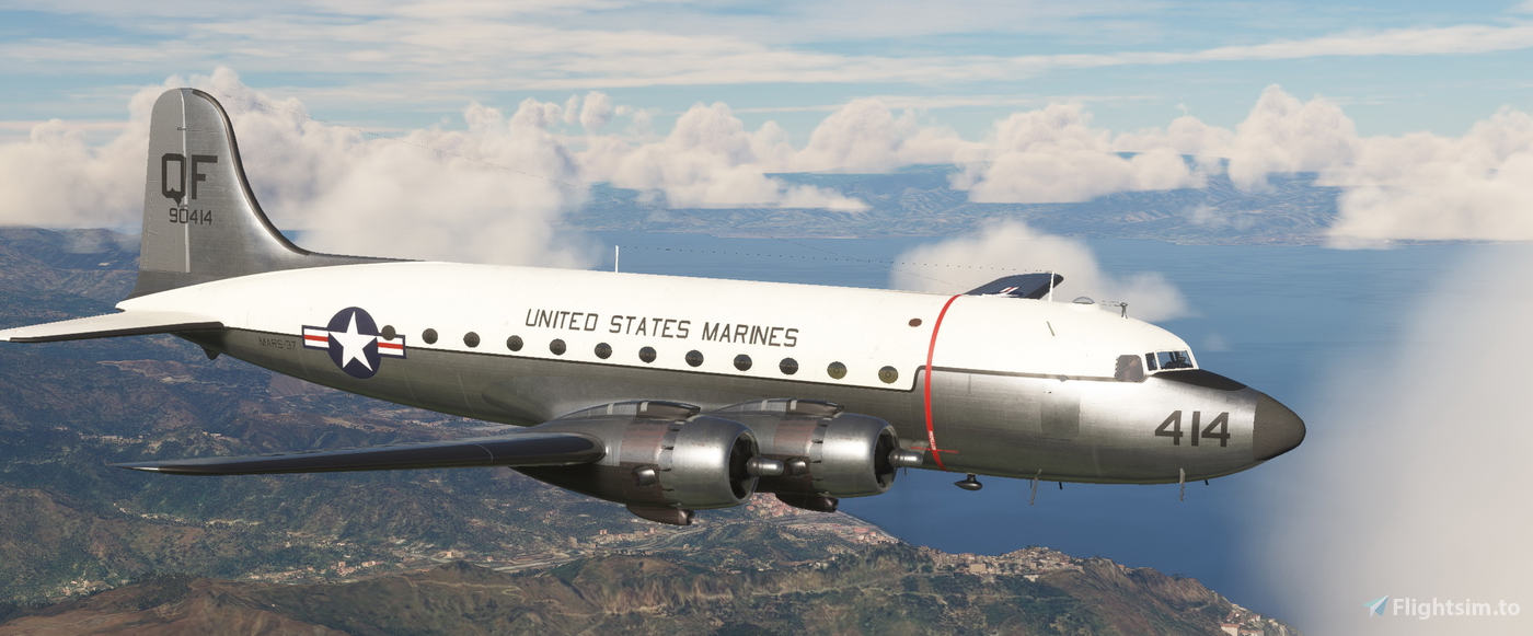 Douglas DC-4 US Marine Corps per Microsoft Flight Simulator | MSFS