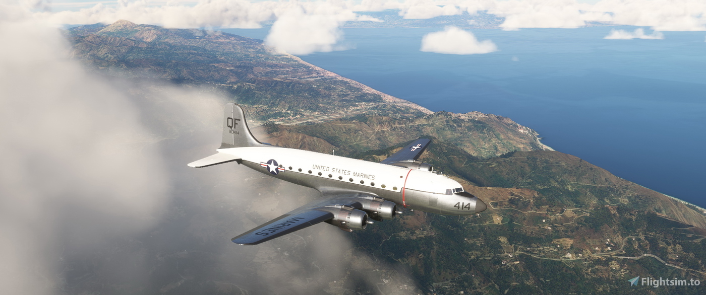 Douglas DC-4 US Marine Corps para Microsoft Flight Simulator | MSFS