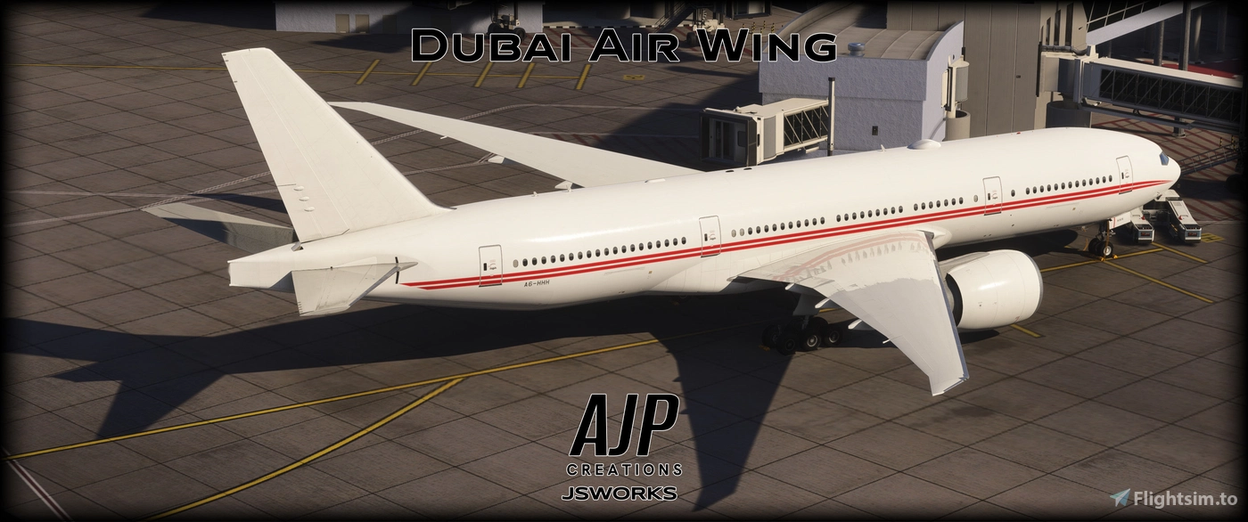 Dubai Air Wing - A6-HHH - Boeing 777LR for Microsoft Flight Simulator ...