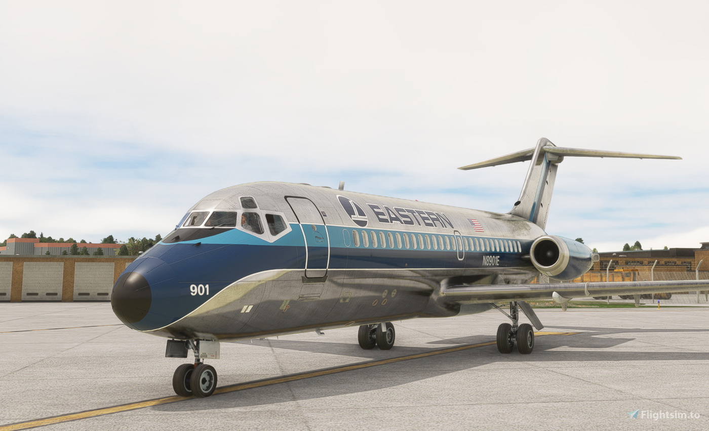 Eastern Airlines N8901E - DC9-10 w/cabin pour Microsoft Flight Simulator | MSFS
