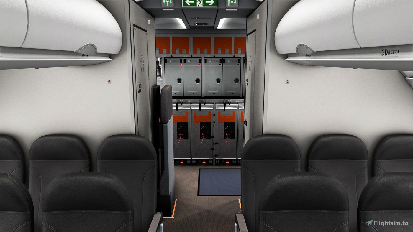 easyJet europe OE-IDT ex JA817P [Y180] w/Cabin - Fenixsim A320 V2 for ...