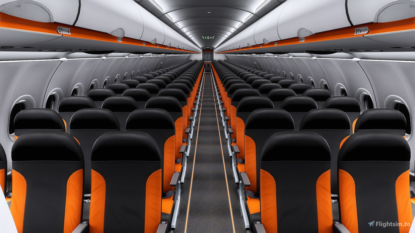 easyJet europe OE-INP [Y186] w/Cabin - Fenixsim A320 V2 for Microsoft ...