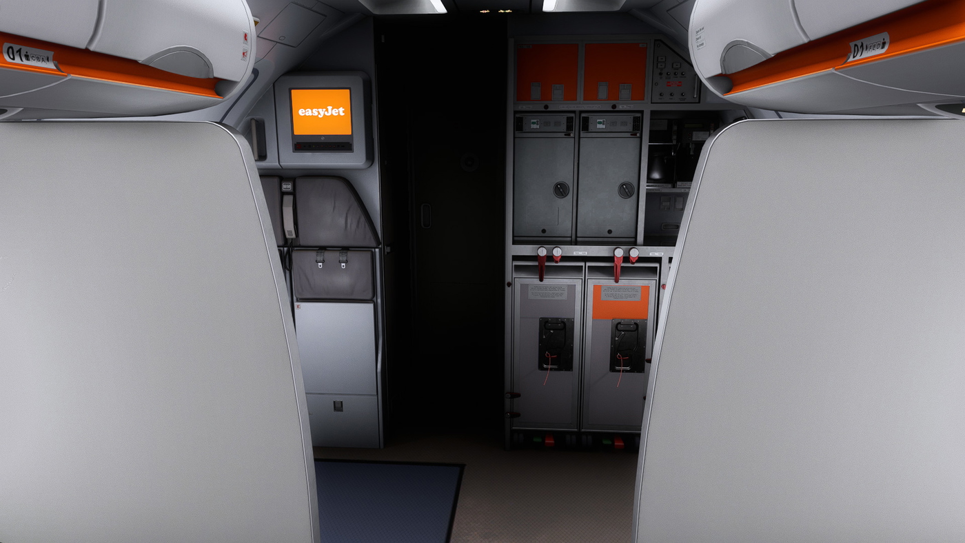 easyJet Europe Sharklets [Package 11] w/Cabin Fenix sim A320 [Y186] 对于 ...