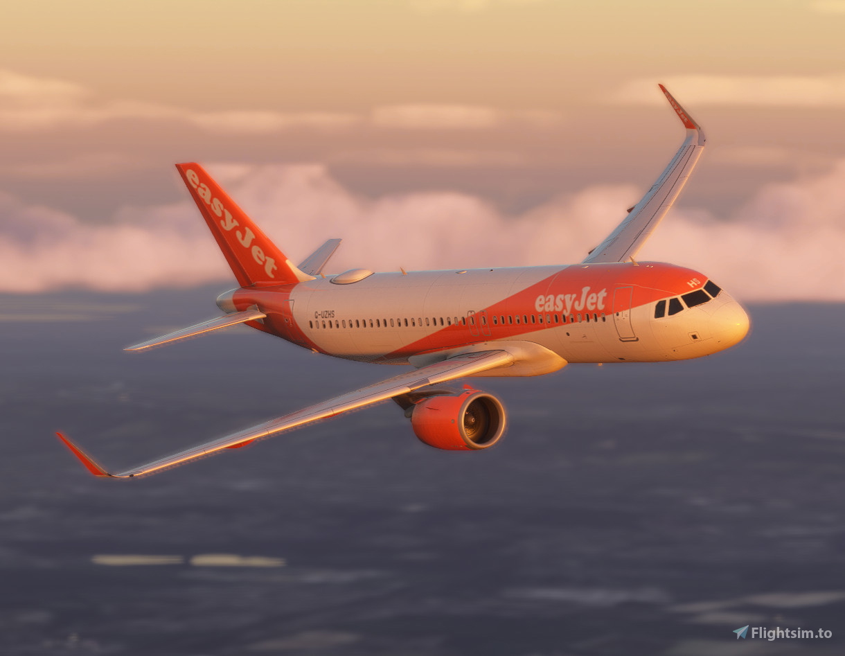 EasyJet (G-UZHS) w/Cabin for MSFS2024 | Inibuilds A320NEO for Microsoft Flight Simulator | MSFS