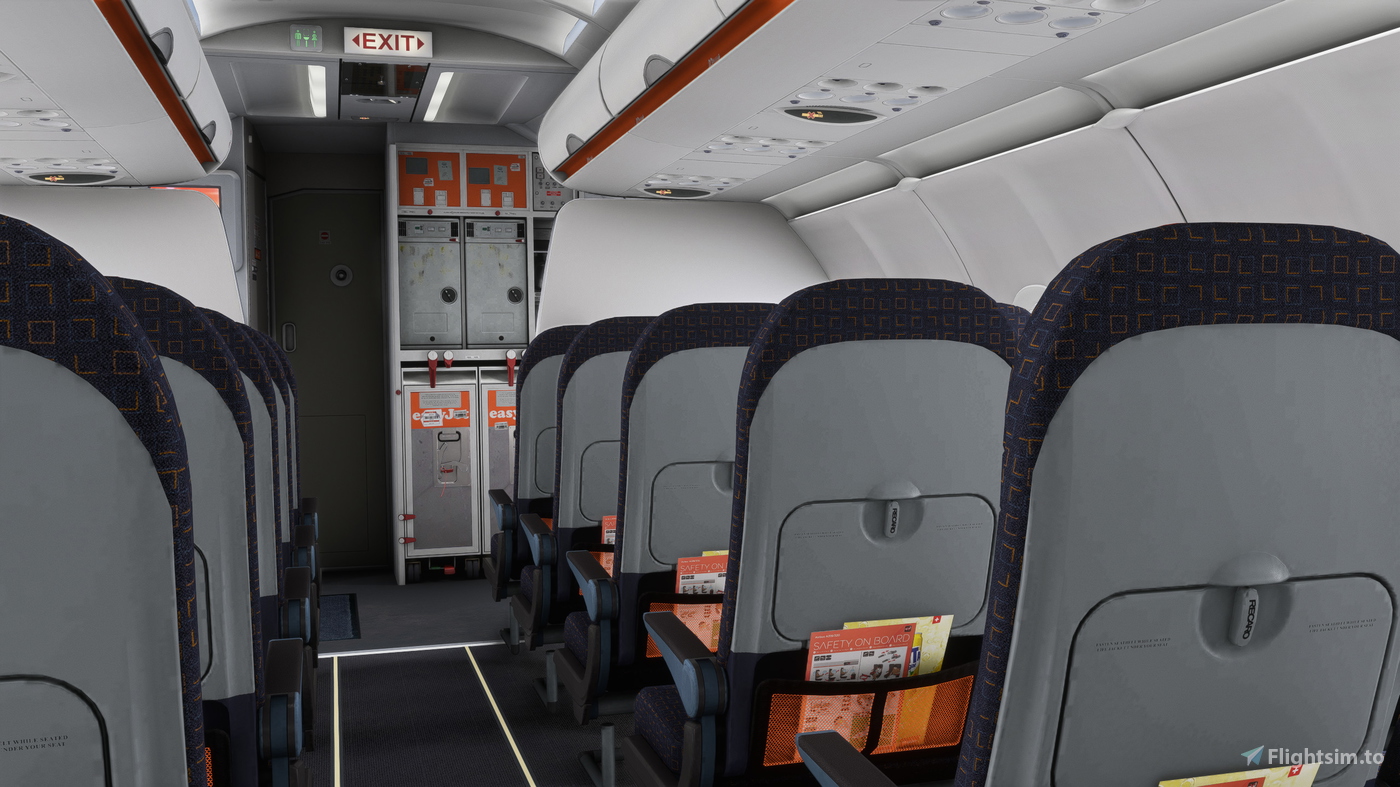 Easyjet Switzerland [HB-JYK] w/Cabin Fenixsim A319 [8K+4K] for ...