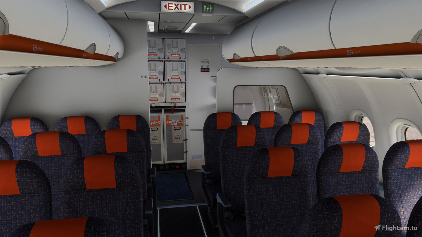 Easyjet Switzerland [HB-JYK] w/Cabin Fenixsim A319 [8K+4K] für ...