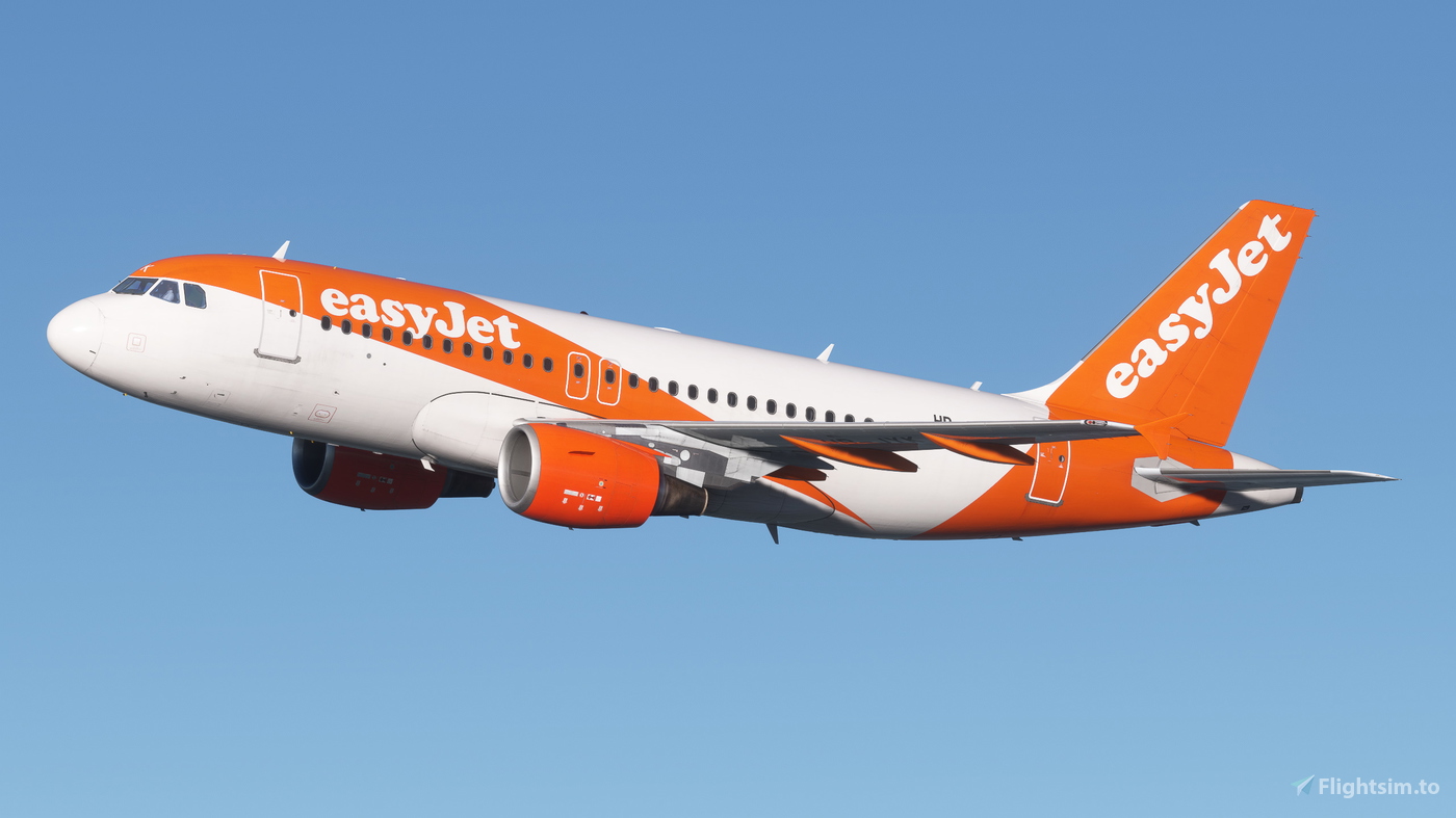 Easyjet Switzerland [HB-JYK] w/Cabin Fenixsim A319 [8K+4K] for ...