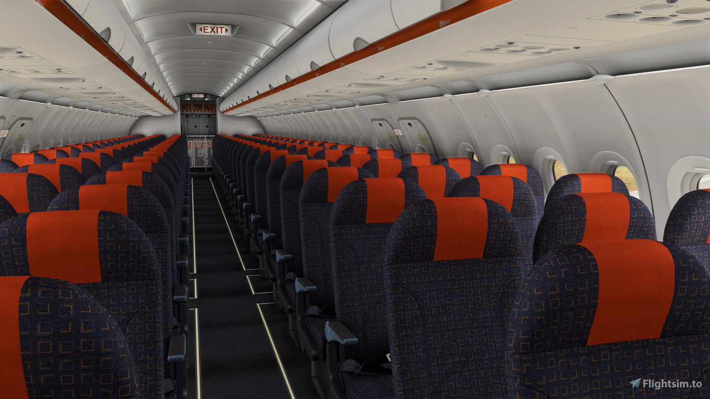 Easyjet UK [Pack 1] w/Cabin Fenixsim A319 [8K+4K] for Microsoft Flight ...